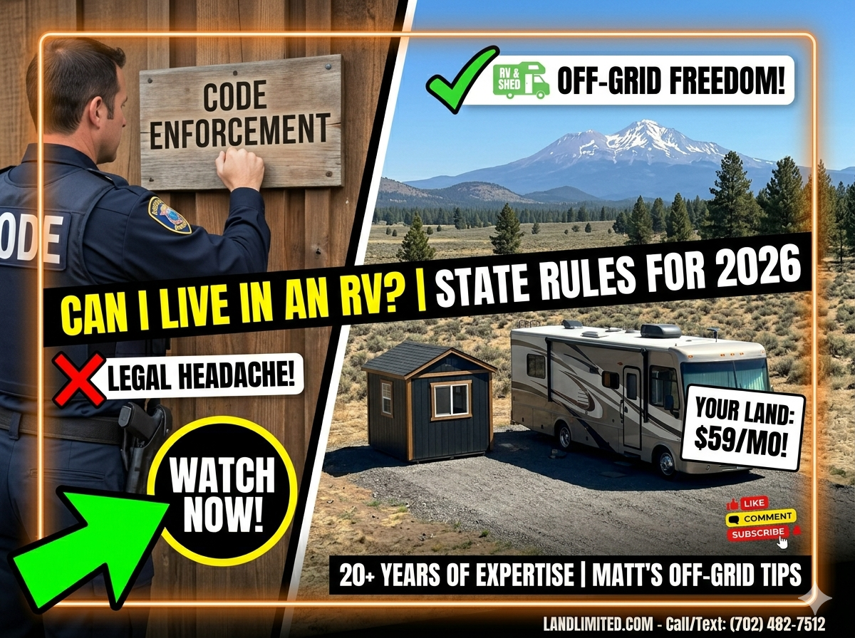 Can I Live in an RV on My Own Land? State-by-State Rules for 2026 ...
